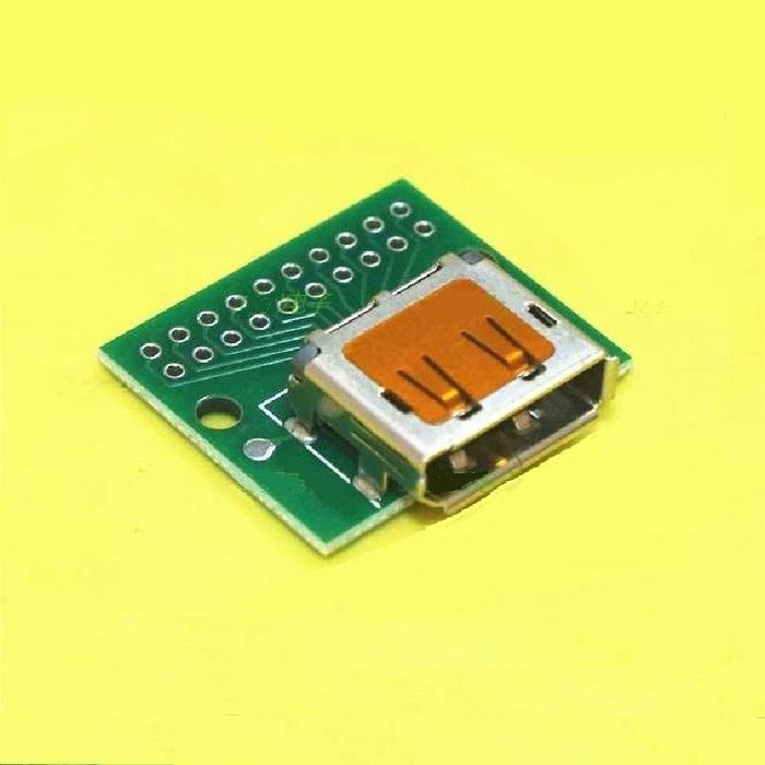 DisPlayPort母頭連接器帶PCB板 DP帶PCB版 DP座 DP20P測試架 測試板 排針板 20PIN測試 | 蝦皮購物