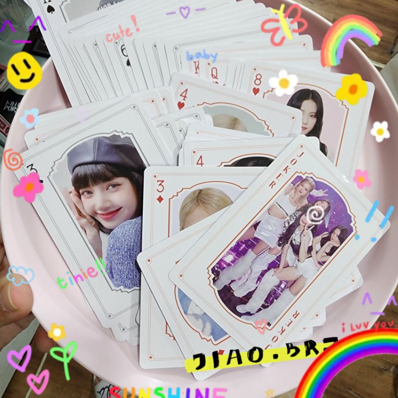 【覺JIAO 】撲克牌 ☛ Lisa Jisoo Jennie Rose BP 粉墨 BLACKPINK 小卡 | 蝦皮購物