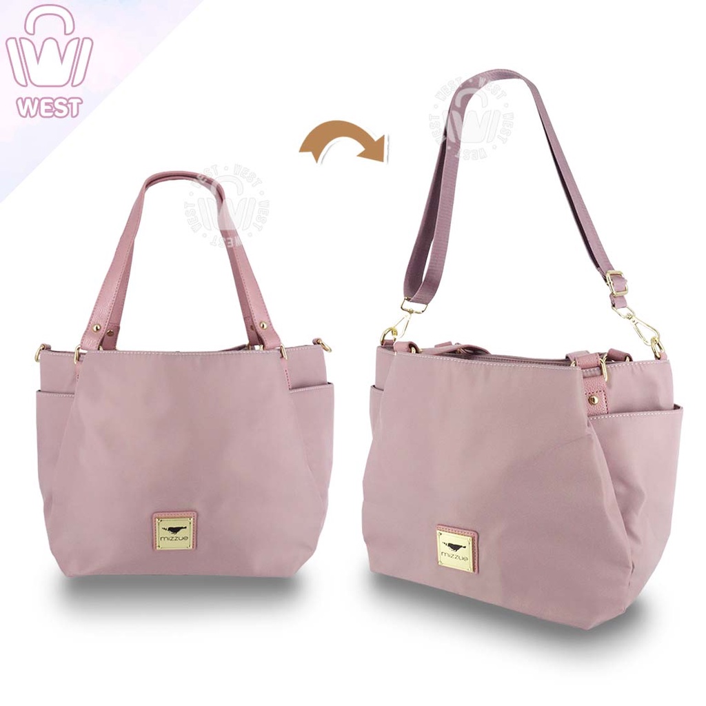 (台灣現貨)mizzue品牌 多層托特包 厚磅尼龍 輕巧斜背包 側背包 防水女包 肩背包 韓版 多色可選 59912-2 | 蝦皮購物