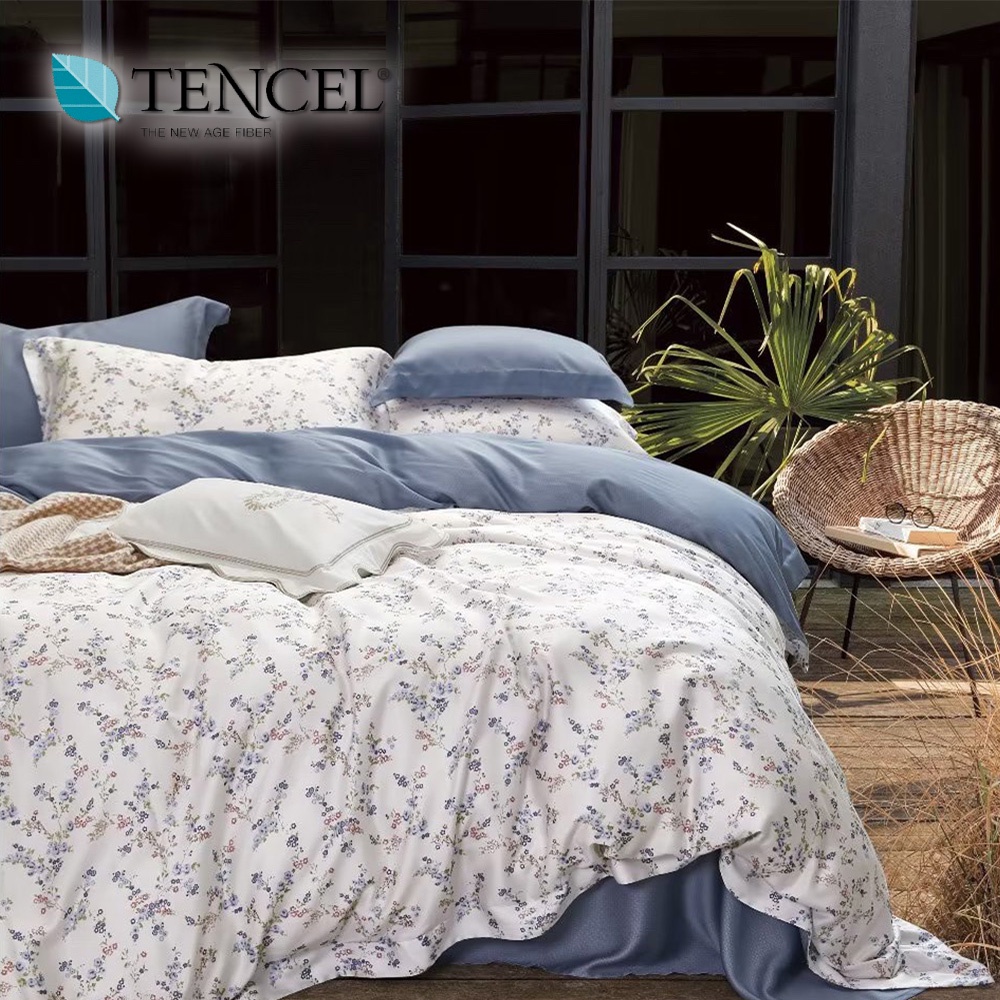 40支100%純天絲TENCEL【單人 雙人 加大 特大組合】規格可選 35公分 床包四件組 床罩七件組 白巧冷萃 | 蝦皮購物