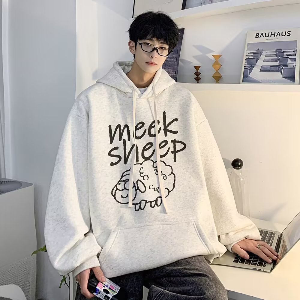 帽T男 長袖上衣男 連帽衛衣男士 大學T【M-5XL】衛衣男連帽潮流重磅寬松簡約印花潮牌ins秋冬加厚衣服@木吉街風男裝 | 蝦皮購物