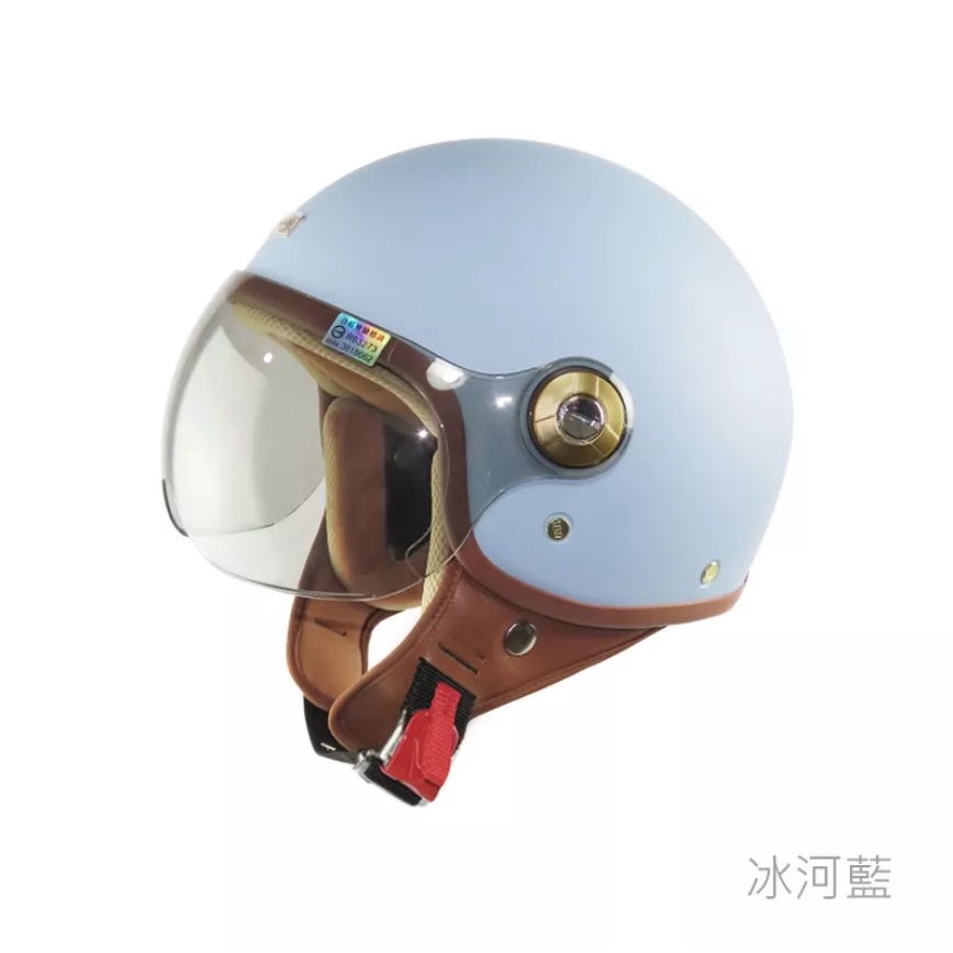 華泰 安全帽 K-808A+ 素色 消光 冰河藍 醺砂 飛行帽 K808A+ 半罩 全拆洗 透氣 輕量 涼感《比帽王》 | 蝦皮購物