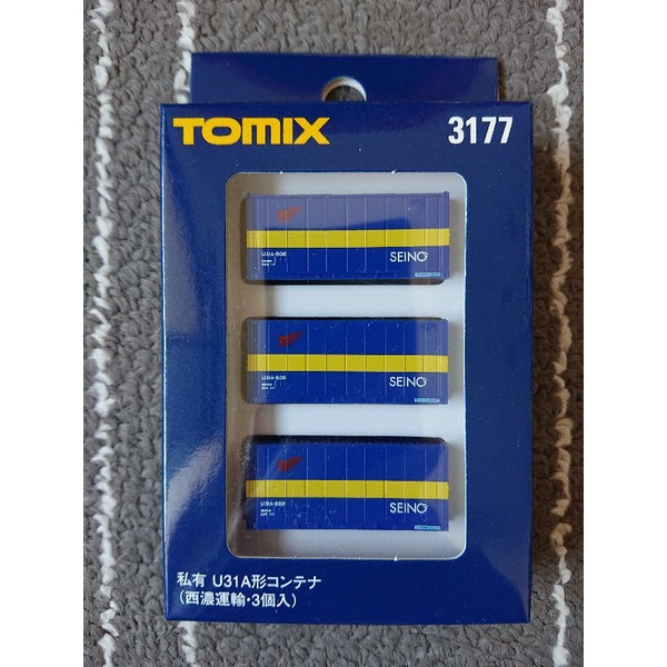 TOMIX 3177 私有 U31A形貨櫃(西濃運輸．3個入) N規鐵道模型 亞歐市集 | 蝦皮購物