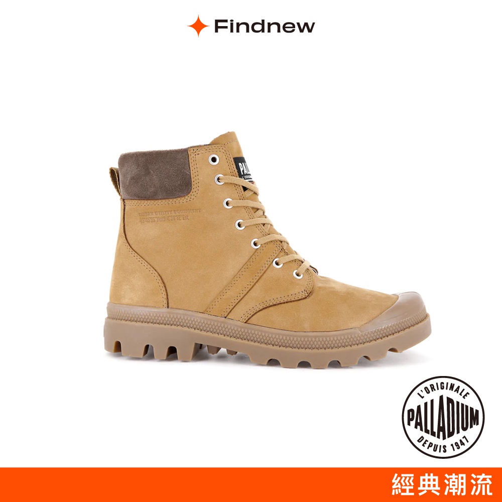 PALLADIUM PALLABROUSSE CUFF WP+橘標防水皮革靴 焦糖男女共款77982【Findnew】 | 蝦皮購物
