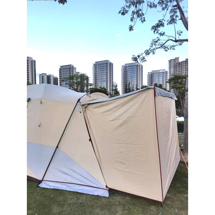 [Mr.CAMP]台灣自主研發@最新上市豪華全能型 6-8人豪華四季帳篷/露營美學/奶酒色網美帳 | 蝦皮購物