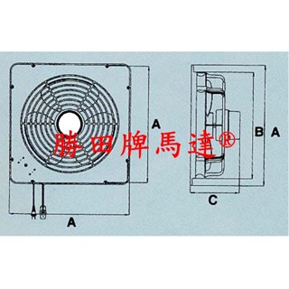 勝田 靜音型 1/2HP 6P 18吋 工業 排風機 抽風機 通風機 送風機 抽風扇 排風扇 通風扇 送風扇 壁扇 | 蝦皮購物