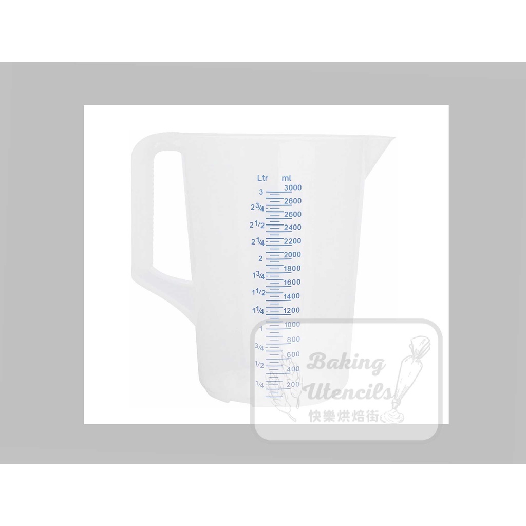 快樂烘焙街｜德國製 有把手 刻度 量杯 3000ml 3L 量桶 | 蝦皮購物