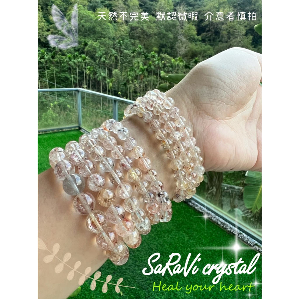 [SaRaVi crystal] 錦鯉膠花水晶 冰淇淋膠花水晶 手串手鍊 | 蝦皮購物