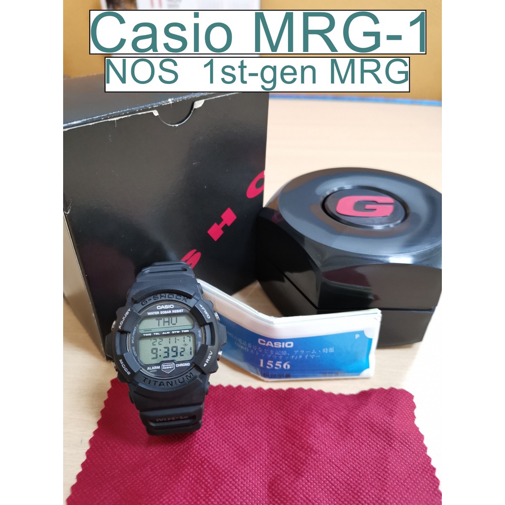 【卡西歐控】保證真品NOS全新庫存品Casio鈦金屬 第一代MRG 1st gen MRG-1#60 | 蝦皮購物