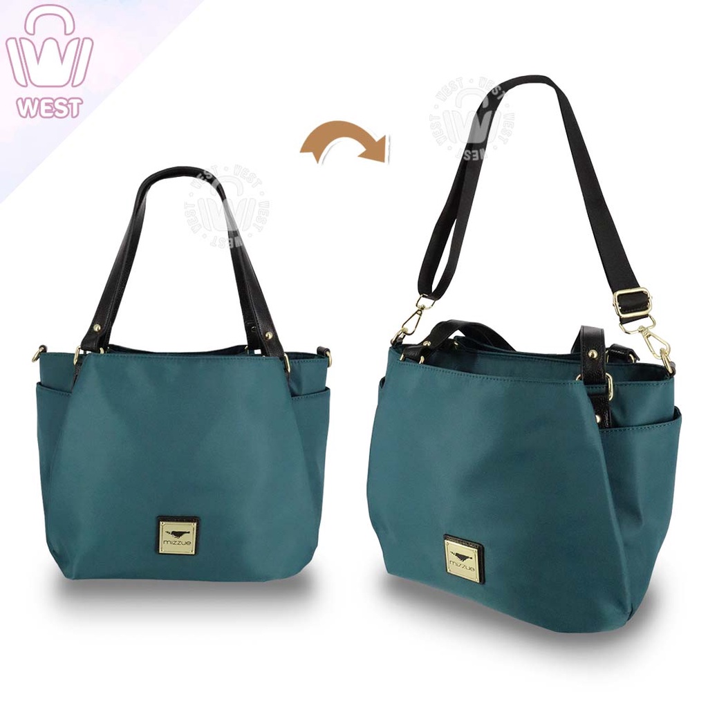 (台灣現貨)mizzue品牌 多層托特包 厚磅尼龍 輕巧斜背包 側背包 防水女包 肩背包 韓版 多色可選 59912-2 | 蝦皮購物