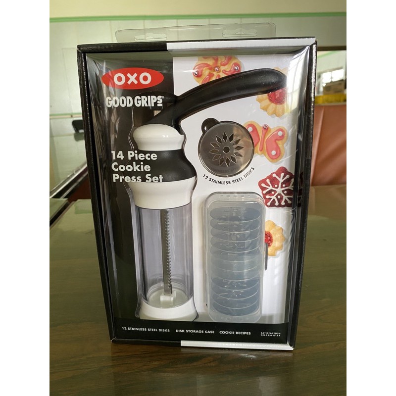 (買就送/599贈漱口水) OXO 手工餅乾擠壓器-附贈12款造型模盤(原廠公司全新品，手工餅乾 餅乾壓模 造型餅乾 | 蝦皮購物