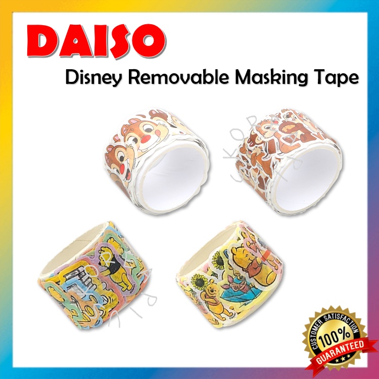 [DAISO] Disney Removable Masking Tape 100pcs | 蝦皮購物