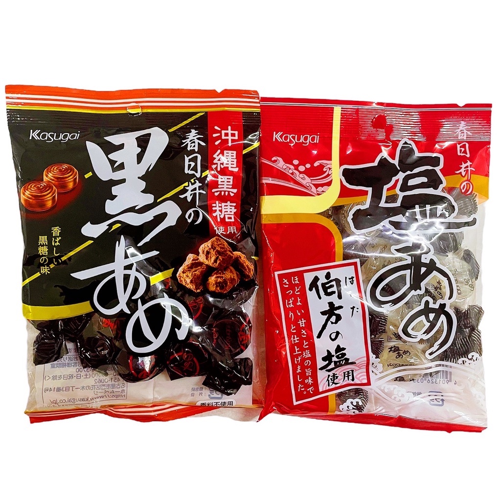 （即期良品）春日井 黑糖飴 伯方鹽糖 52g | 蝦皮購物