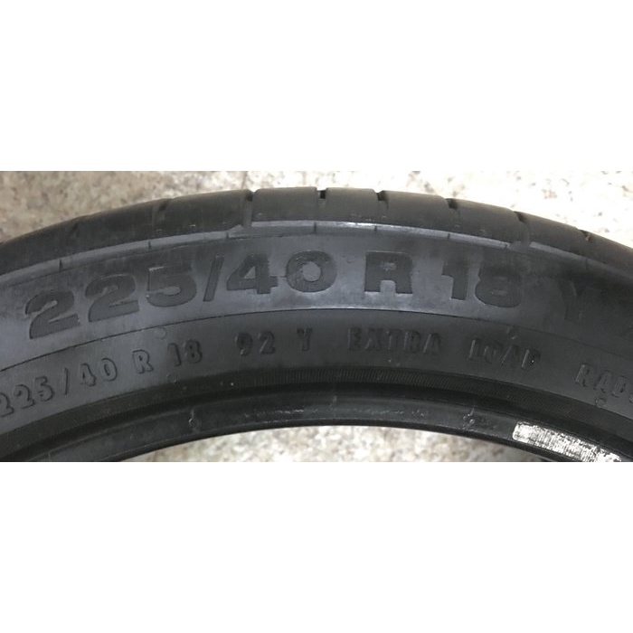 【優質輪胎】馬牌CSC5_225/40/18_單條17年八成新(胎紋約5.6mm_225-40-18)三重區 | 蝦皮購物