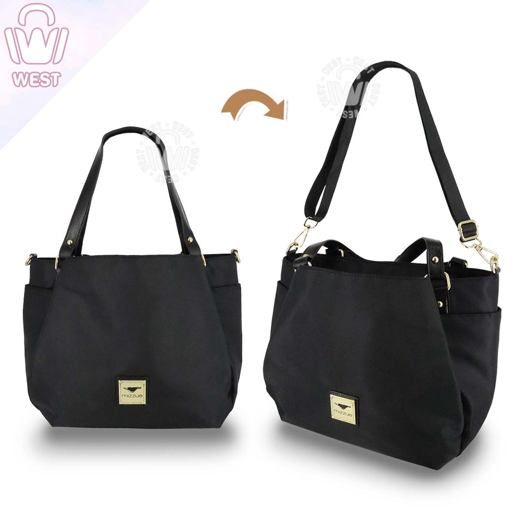 (台灣現貨)mizzue品牌 多層托特包 厚磅尼龍 輕巧斜背包 側背包 防水女包 肩背包 韓版 多色可選 59912-2 | 蝦皮購物