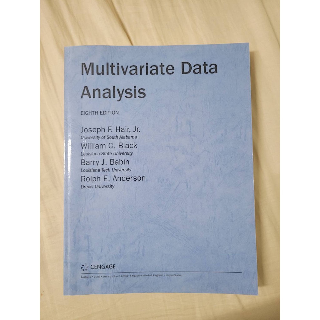第8版 Multivariate Data Analysis(二手)（保留） | 蝦皮購物
