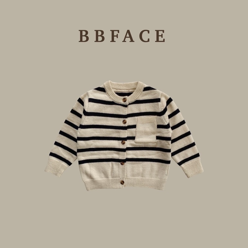babyface._.clothing 許願款 橫條紋親膚口袋針織外套 | 蝦皮購物