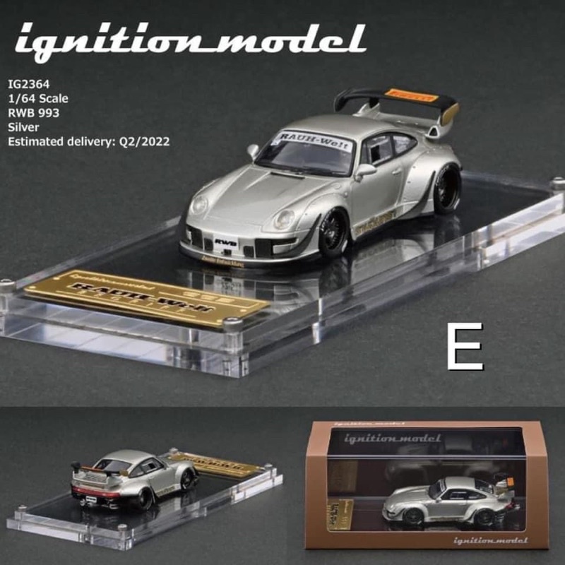 1/64 Ignition Model RWB Porsche 911 (993) Silver IG2364 | 蝦皮購物