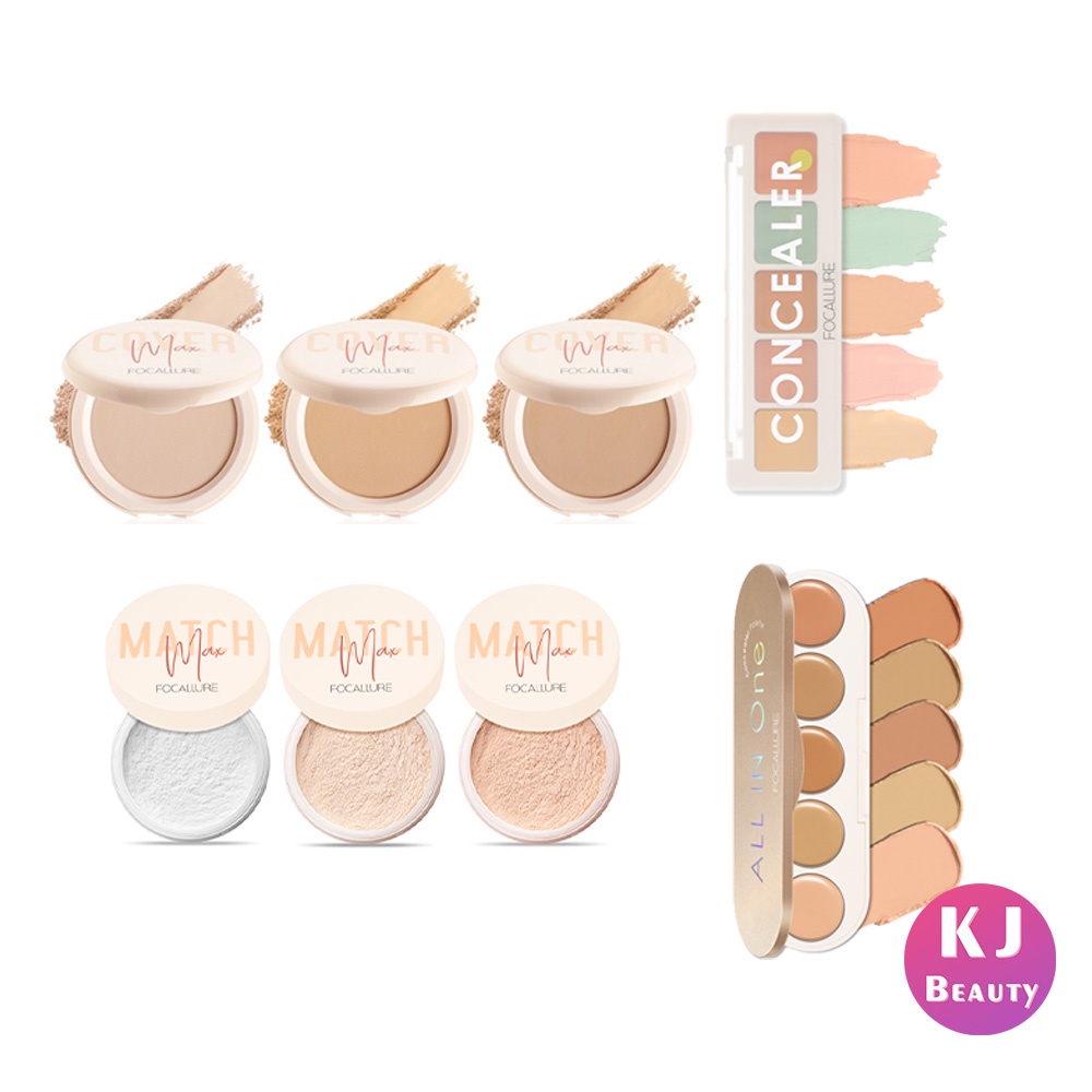 FOCALLURE Powder Bedak Padat Tabur Concealer Contour | 蝦皮購物
