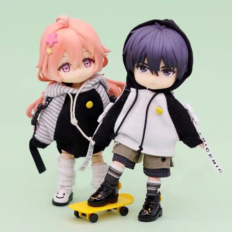 【現貨】ob11娃娃 酷帥男友帽T（ob11 GSC黏土娃 P9 YMY molly 可穿 娃衣） | 蝦皮購物