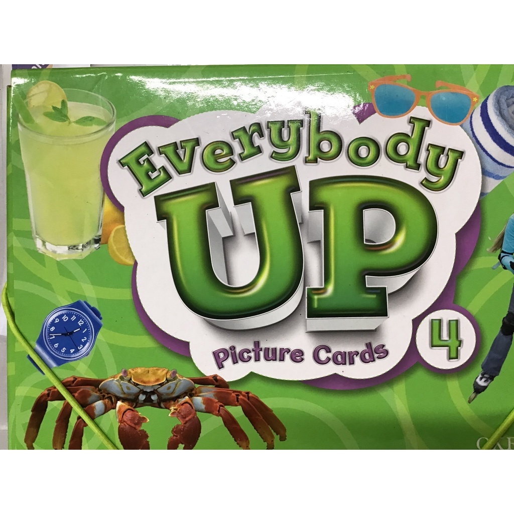 everybody up 4 picture cards 圖卡字卡一套 | 蝦皮購物