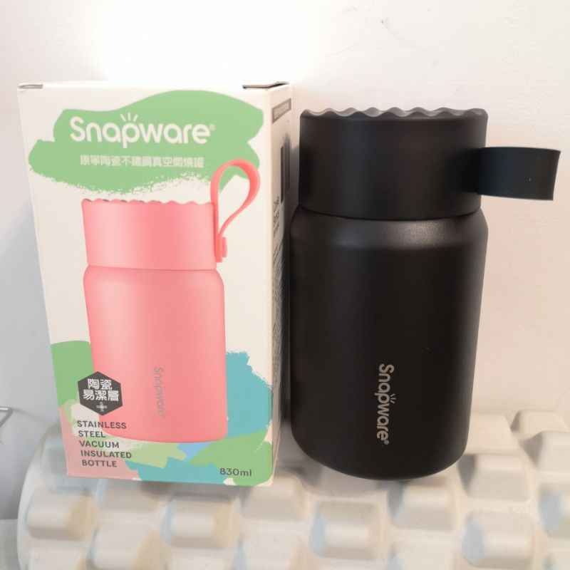 【美國康寧】Snapware內陶瓷不鏽鋼真空燜燒罐830ML | 蝦皮購物