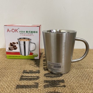 咖啡色的熊 A-OK 美式雙層隔熱咖啡杯 260/360ml | 蝦皮購物
