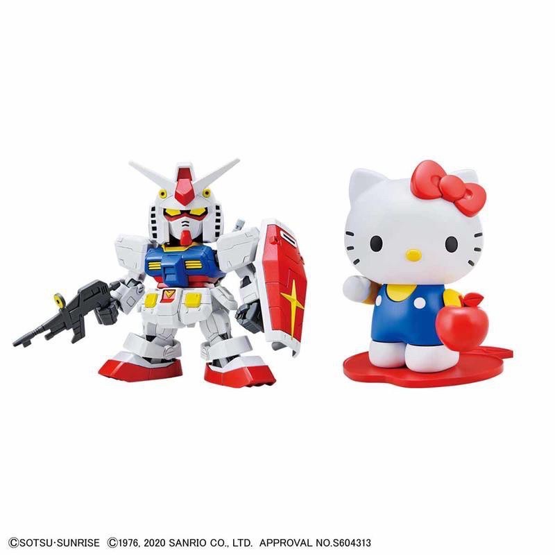 萬代 鋼彈模型 Hello Kitty Sd Ex Rx 78 2 Sd 凱蒂貓 現貨 蝦皮購物
