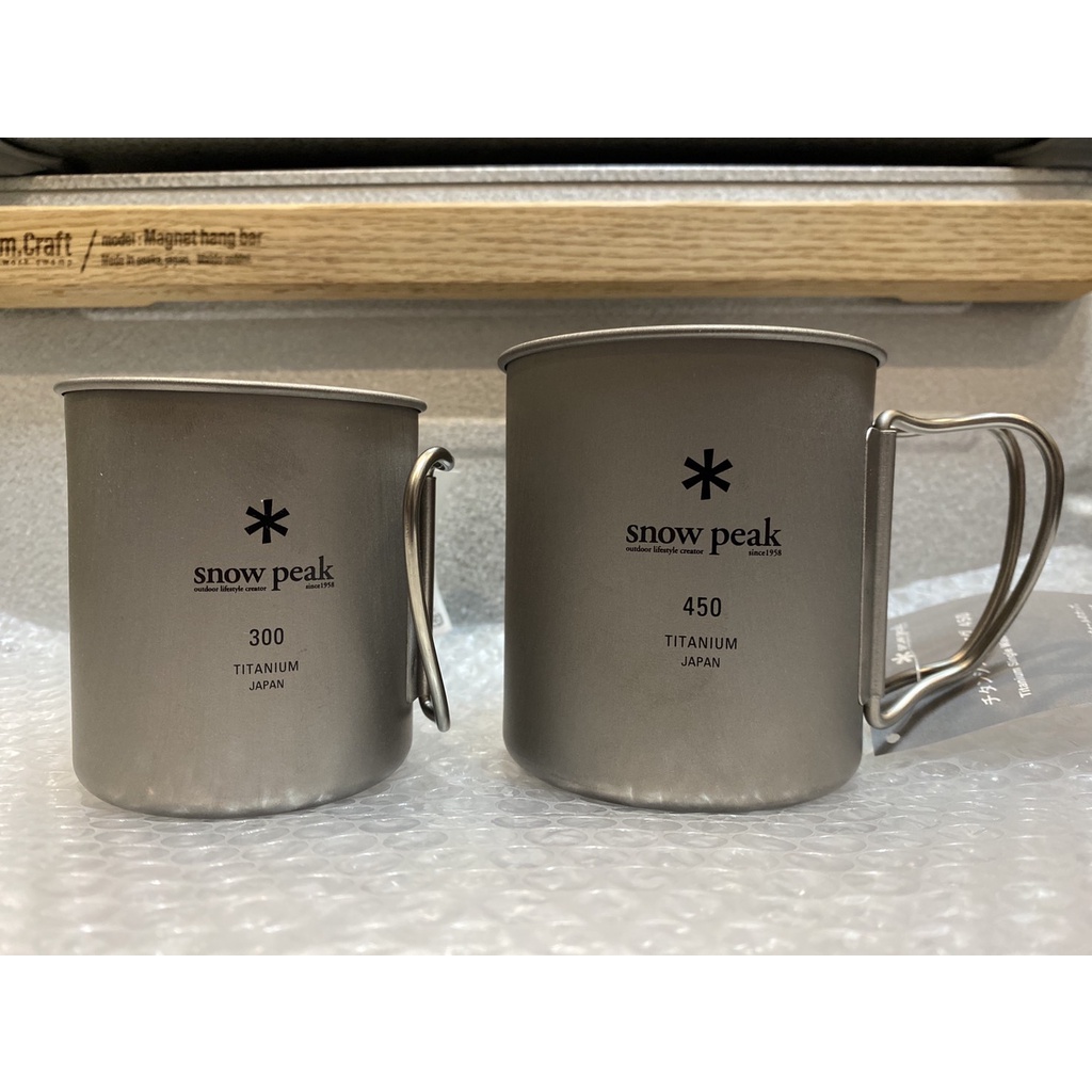 現貨 全新 日本雪峰 Snow Peak 鈦金屬單層杯 鈦製馬克杯 MG142(300ml) MG143(450ml) | 蝦皮購物
