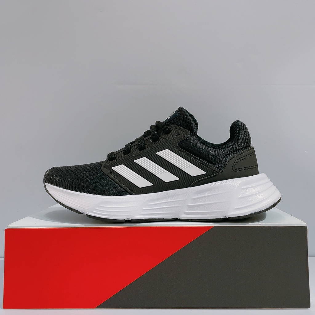 adidas GALAXY 6 W 女生 黑白色 舒適 透氣 輕量 緩震 運動 慢跑鞋 GW3847 | 蝦皮購物