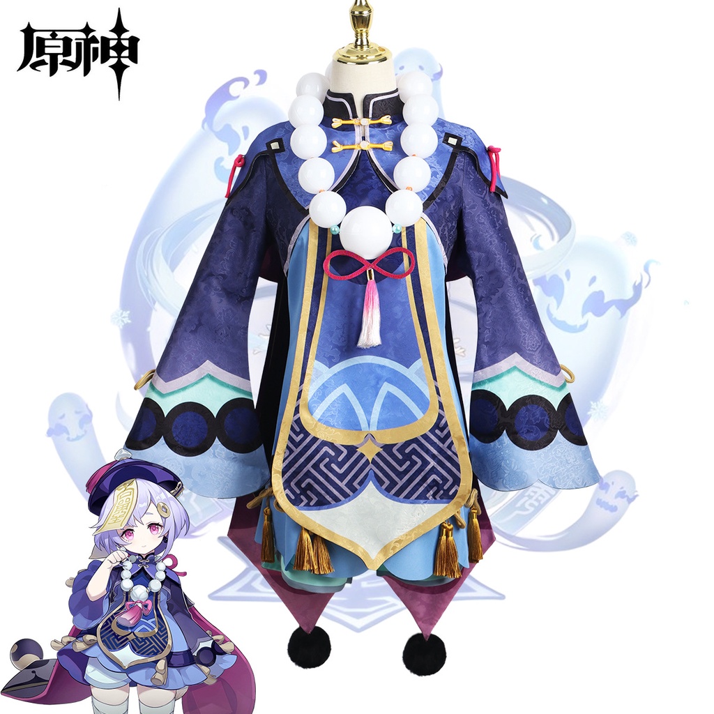 【24H出貨】原神七七COS服殭屍凍凍COSpaly動漫全套服裝可愛女蘿莉 | 蝦皮購物
