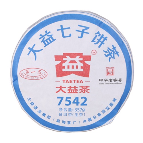 大益普洱生茶 357g/7542數字茶 1901「茶有大益」 | 蝦皮購物