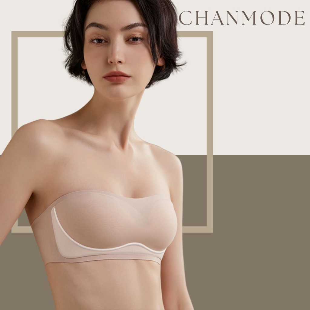 CHANMODE香茉 3D果凍軟支撐內衣半杯聚攏抹胸文胸防走光上托內衣 | 蝦皮購物