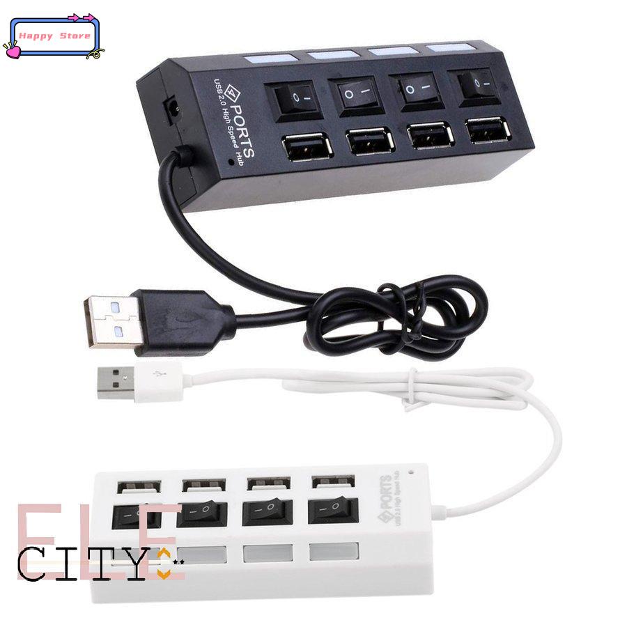 High Speed 4 Port USB 2.0 External Multi Expansion Hub with | 蝦皮購物