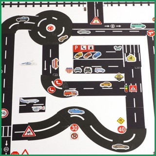 交通標誌貼紙教育街道標誌臥室交通標誌裝飾 DIY 道路主題派對標誌貼紙 aiath | 蝦皮購物