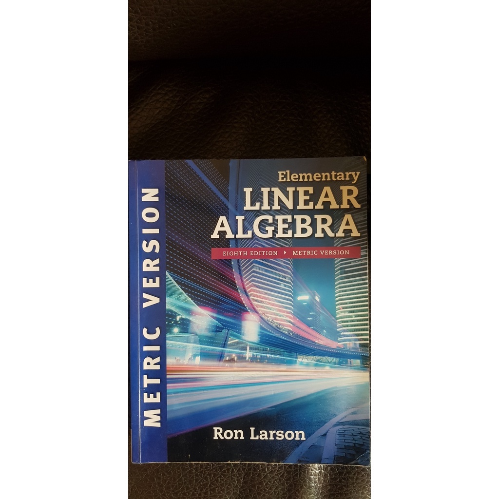 Elementary Linear Algebra RON LARSON | 蝦皮購物 Elementary Linear Algebra RON LARSON | 蝦皮購物
