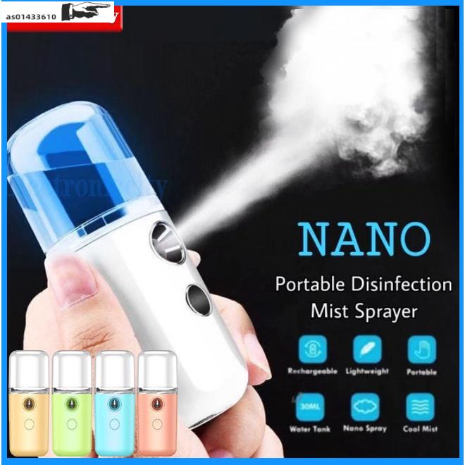 New Mini Nano Water Facial Steamer USB Rechargeable Atomise | 蝦皮購物