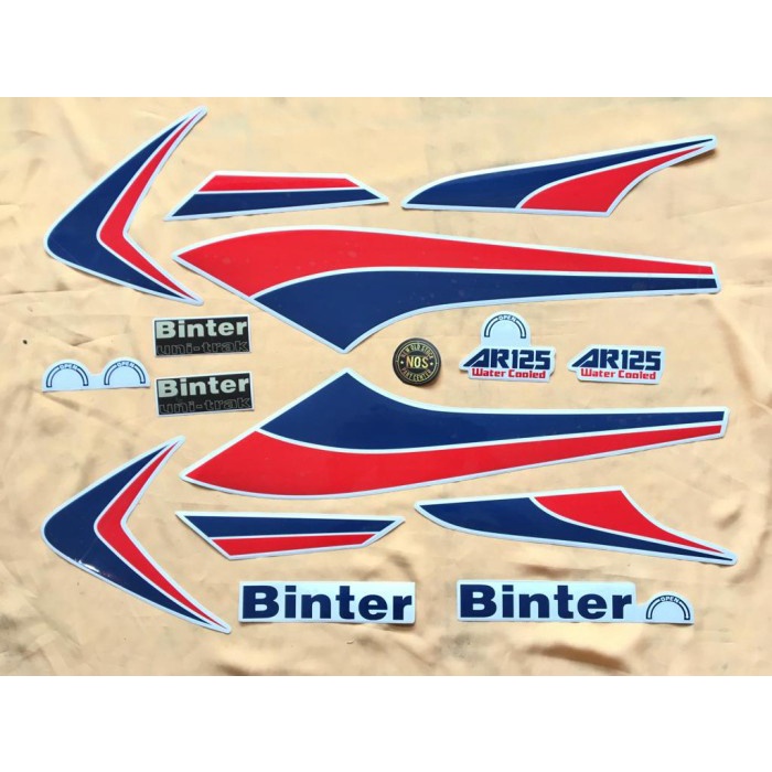 Putih 條紋貼紙貼紙清單身體 LIS KAWASAKI BINTER AR125 AR 125 白色複製原件 | 蝦皮購物