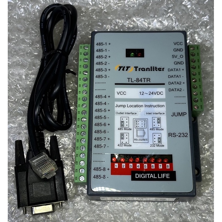 簡便宜 二手 Tranliter TL-84TR RS485 to RS232 Conveter RS23通訊模 | 蝦皮購物