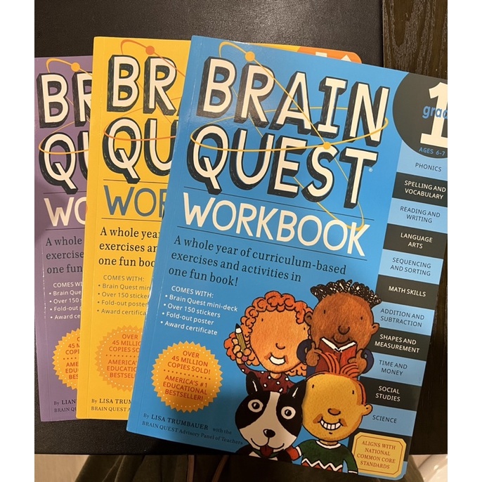 Brain Quest Workbook PK1美國學前全科練習少兒組3冊(剩pre-k, k) | 蝦皮購物