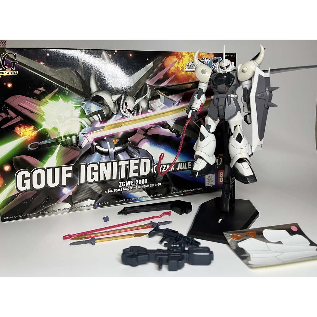 BANDAI HG 1/144 Seed Destiny GOUF IGNITED 古夫 烈焰型 伊薩克 專用 完成品 | 蝦皮購物