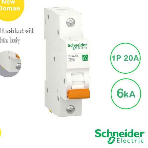 施耐德 MCB 1P 20A 6kA 新域 MCB 斷路器 1phase 20A 6kA | 蝦皮購物