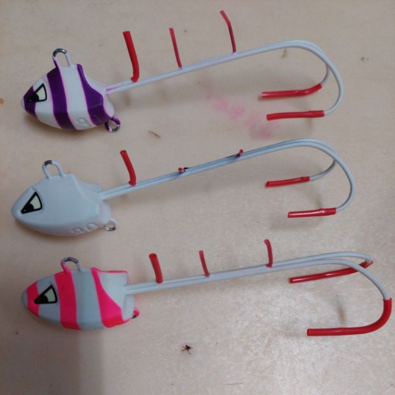 《漢國釣具》天亞 莎美極光太刀雙鉤50g／80g／110g／150g／190g／220g 13號～60號魚頭鉤，汲鉤頭魚 | 蝦皮購物