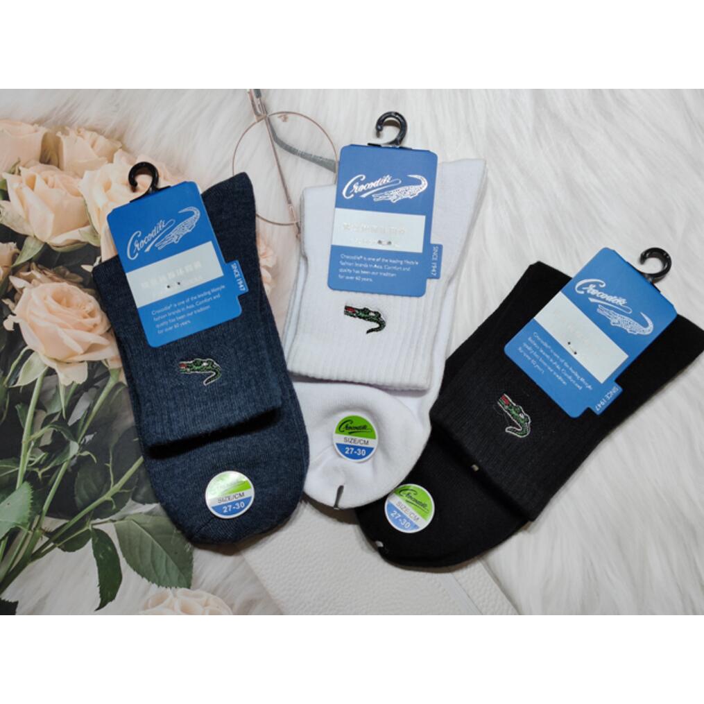 台灣製 CS8411 鱷魚紳士刺繡1/2襪 短襪 吸濕排汗 27-30公分 | 蝦皮購物