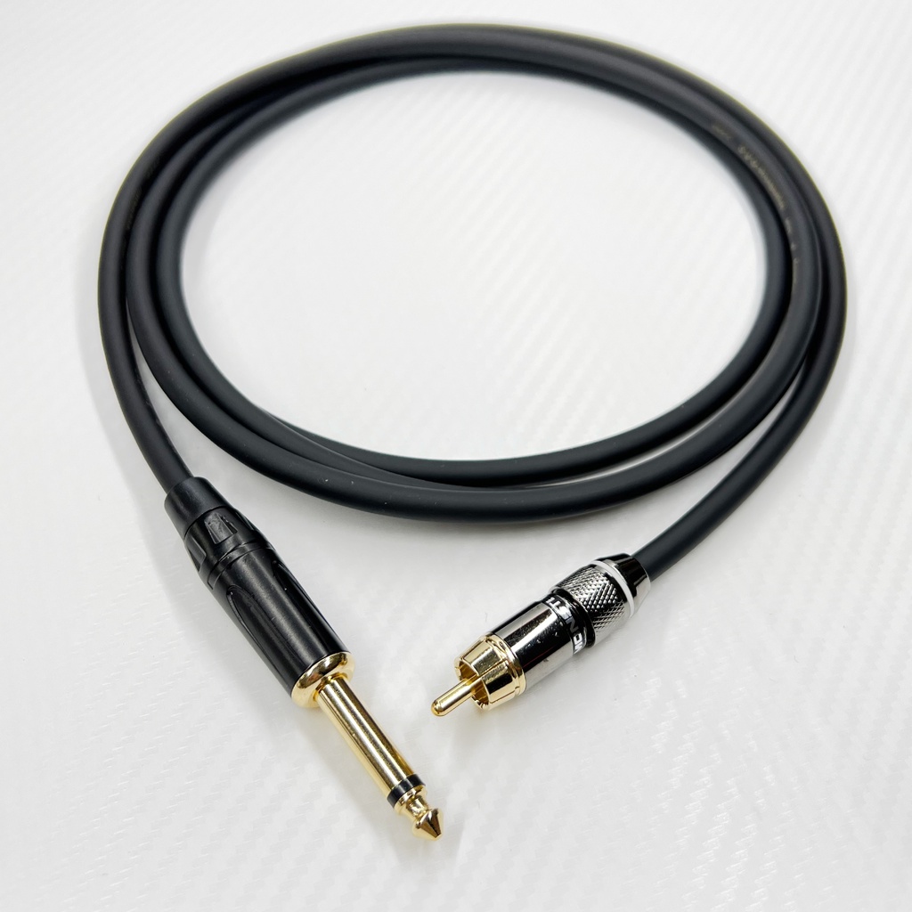 手工 RCA 6.3 TS RCA AV端子 RCA-TS6.3mm RCA轉6.5mono 音源線 訊號線 彎頭直角頭 | 蝦皮購物