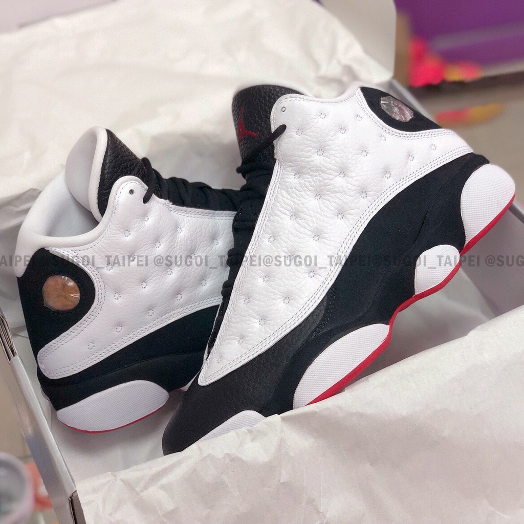 特價 Nike air Jordan 13 retro 熊貓 AJ13 黑 白 黑白 高筒 籃球鞋 414571-104 | 蝦皮購物