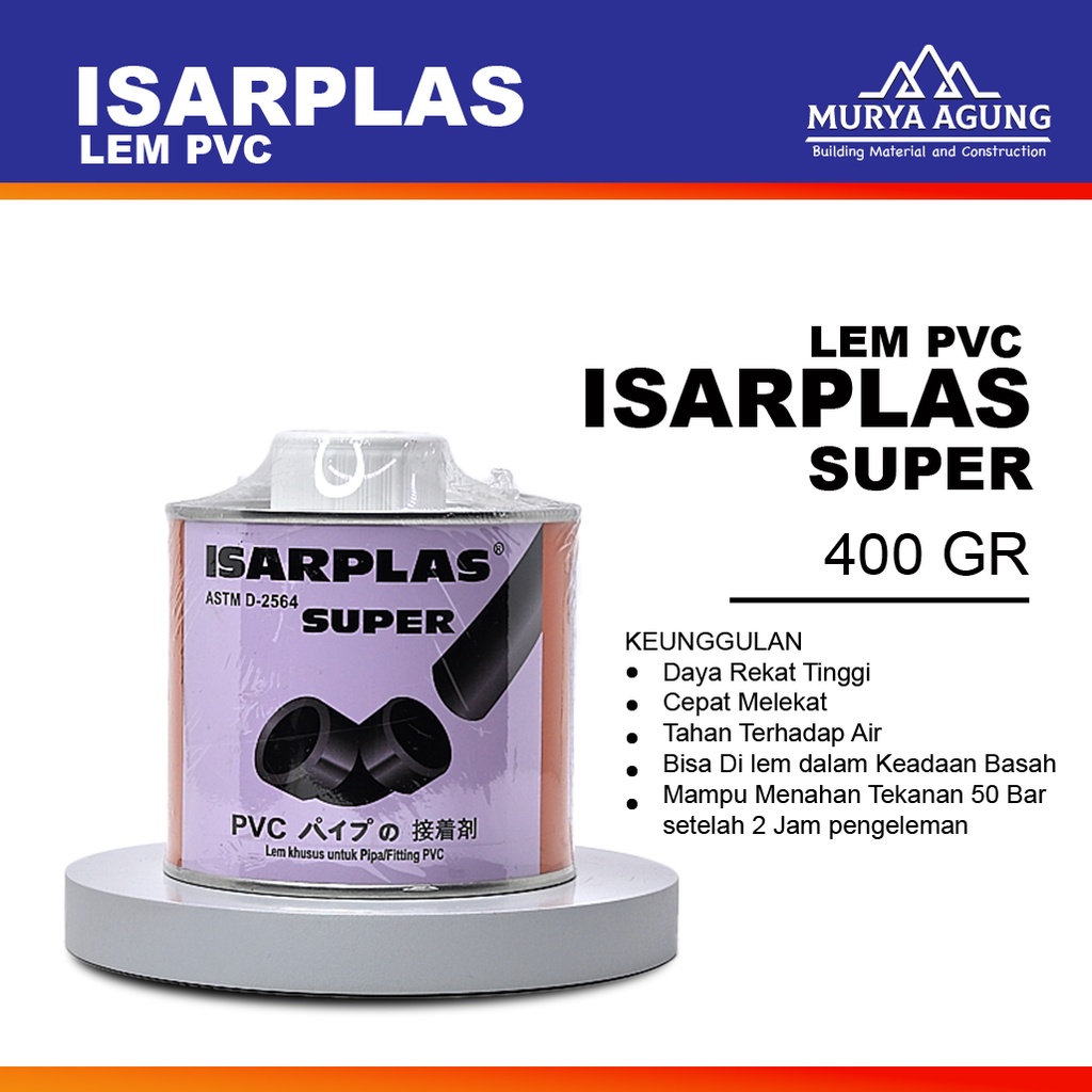 Isarplas Super 400 克溶劑基 PVC 和 UPVC 管膠 | 蝦皮購物