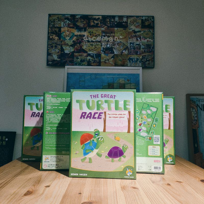 骰子人桌遊-跑跑龜 The Great Turtle Race(繁)策略思考.顏色辨識.決策判斷(內含幼兒玩法) | 蝦皮購物