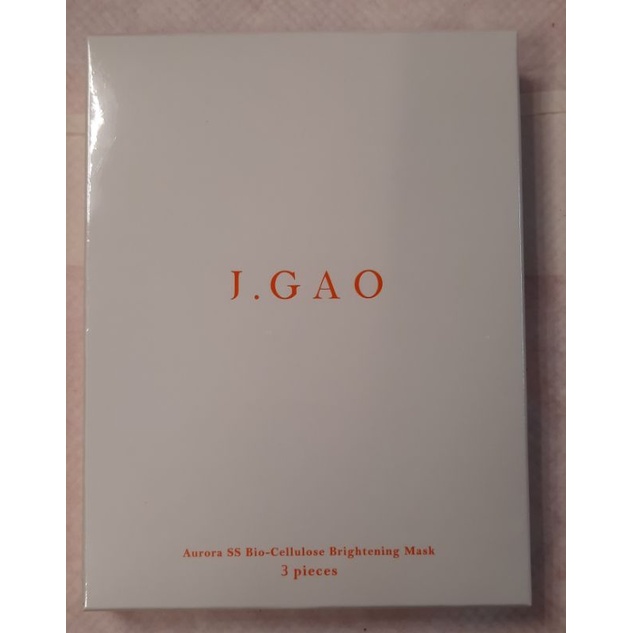 J.GAO 逆時極光亮白生物纖維面膜 一盒/3入,期限2027.1 | 蝦皮購物