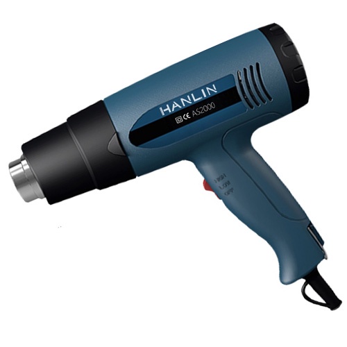 HANLIN-AS2000 650度 專業級 熱風槍 數位後顯 兩段調溫 110V 多種風嘴 雙發熱 外殼防燙 渦輪增壓 | 蝦皮購物
